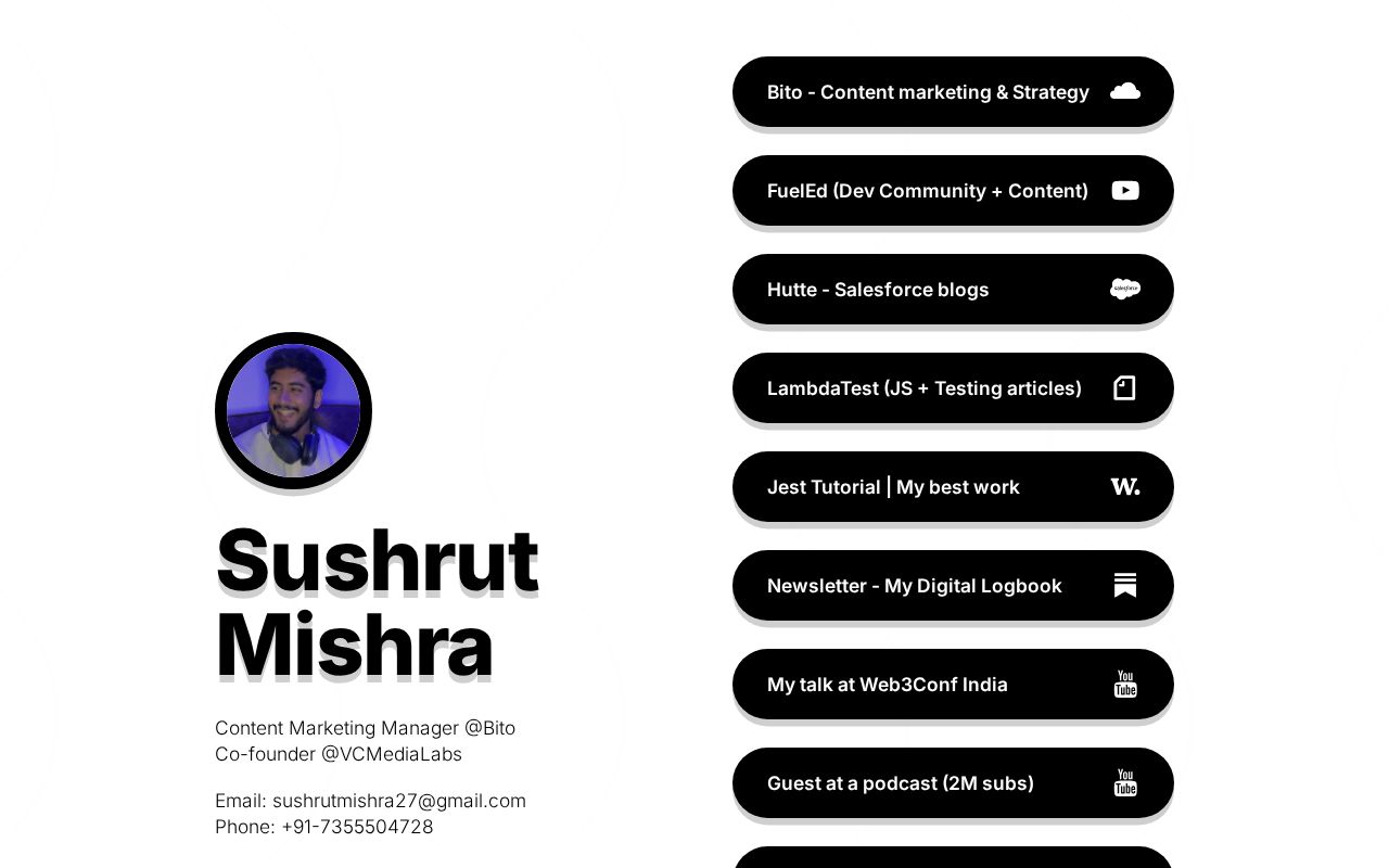 Sushrut Portfolio